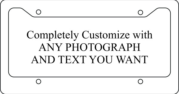Fully Custom License Plate Frame